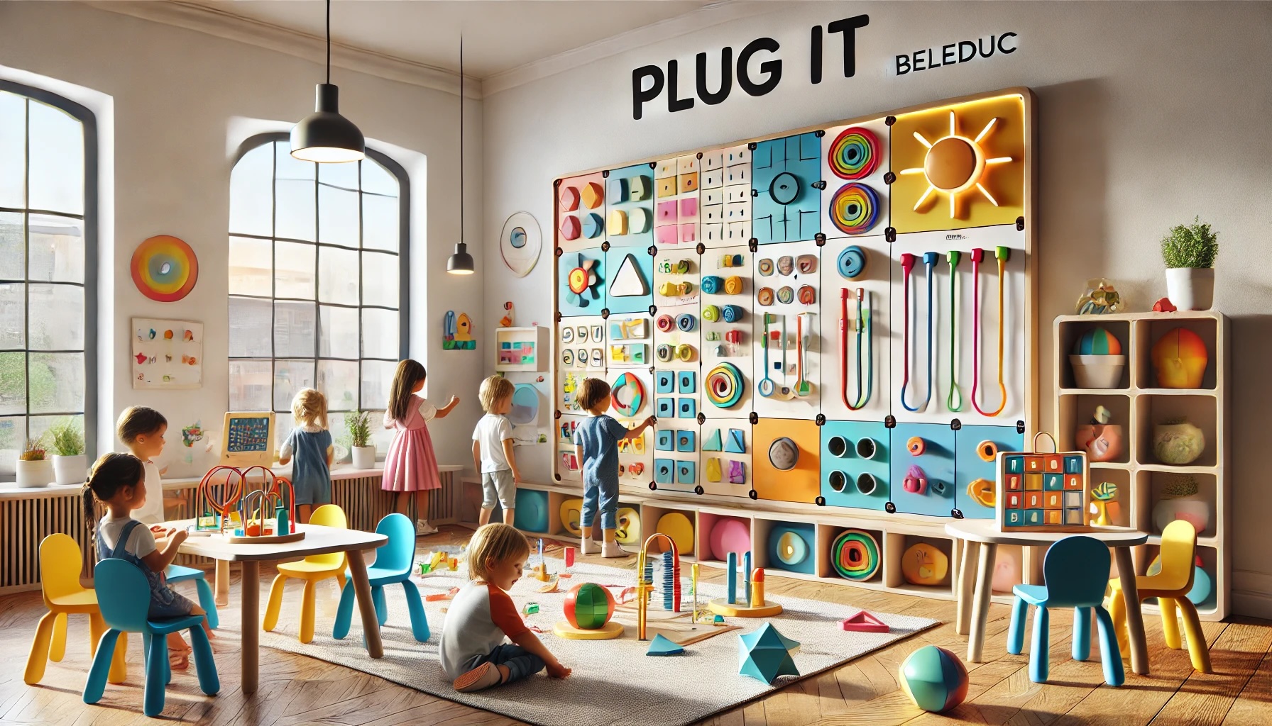 BELEDUC Nástěnný systém PLUG it - www.detskahra.cz